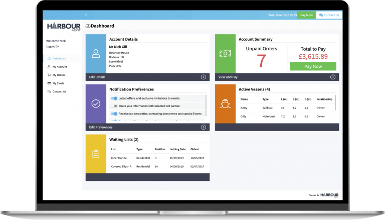 Marina Management | HARBOUR ASSIST marina management software
