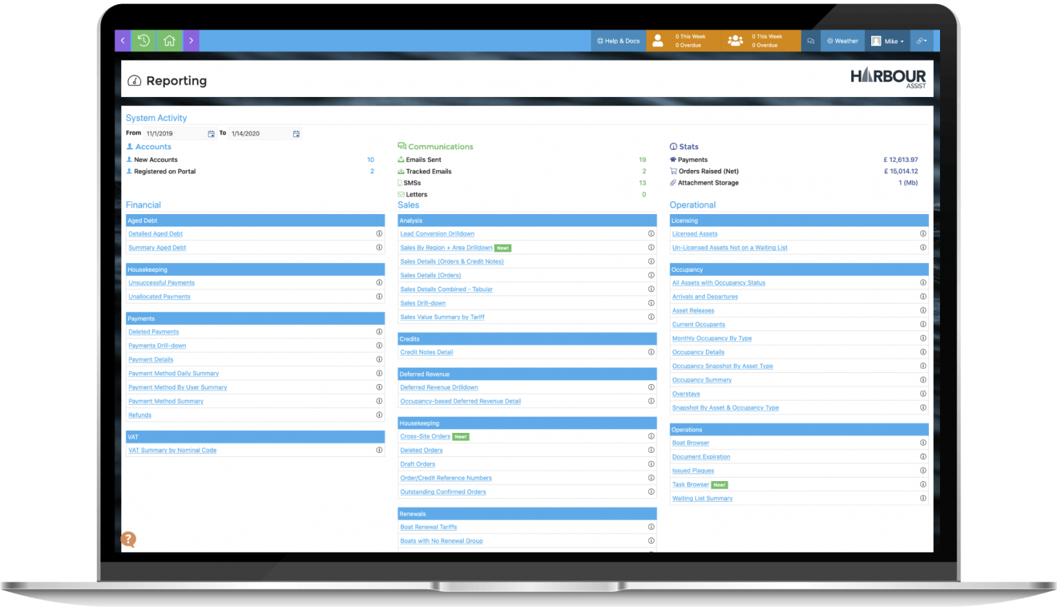 Marina Management | HARBOUR ASSIST marina management software